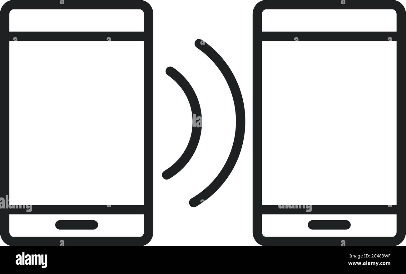 mobile phone or smartphones connection internet signal, electronic ...