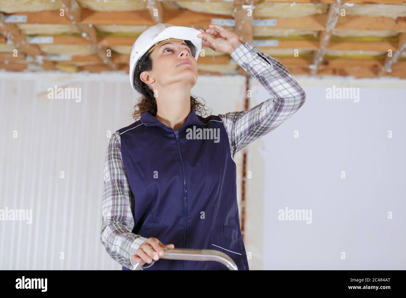 Roof inspection ladder hi-res stock photography and images - Alamy