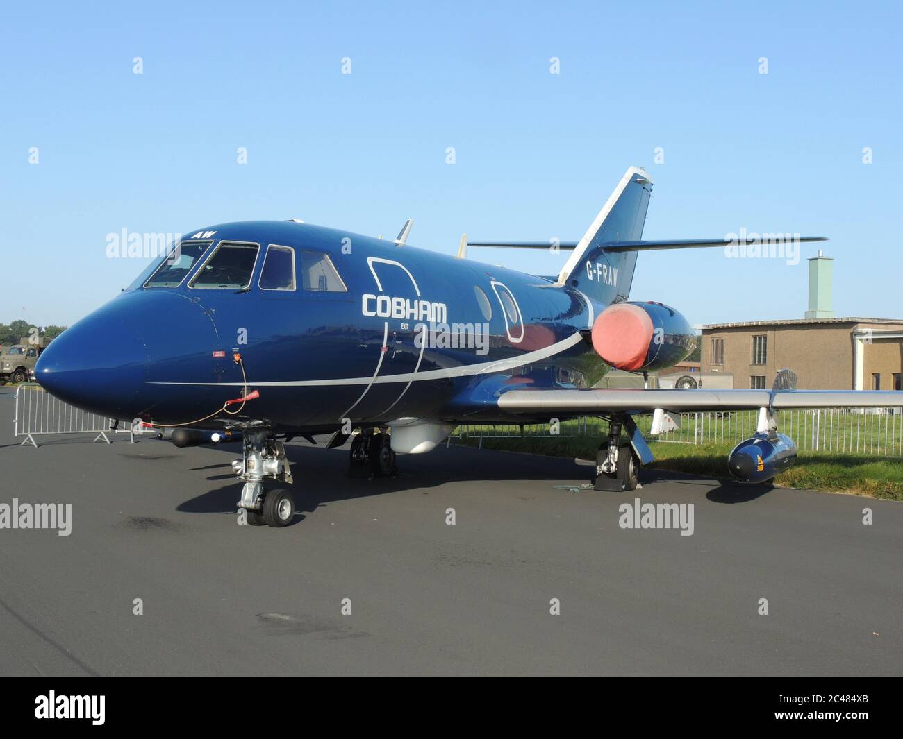 G-FRAW, a Dassault Falcon 20 operated by Cobham Aviation Services, on ...