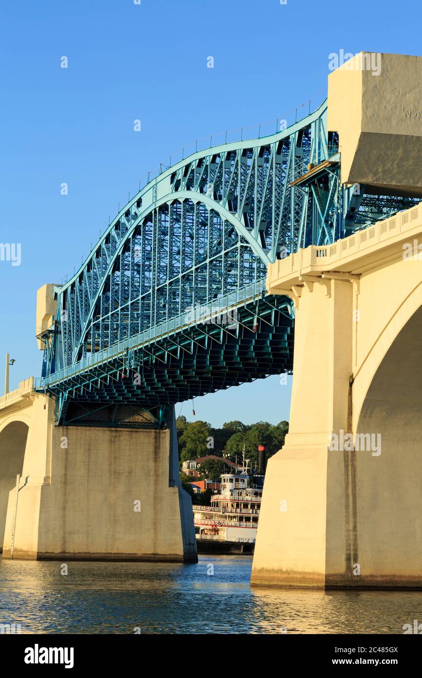 Market Street Bridge,Chattanooga,Tennessee,USA Stock Photo - Alamy
