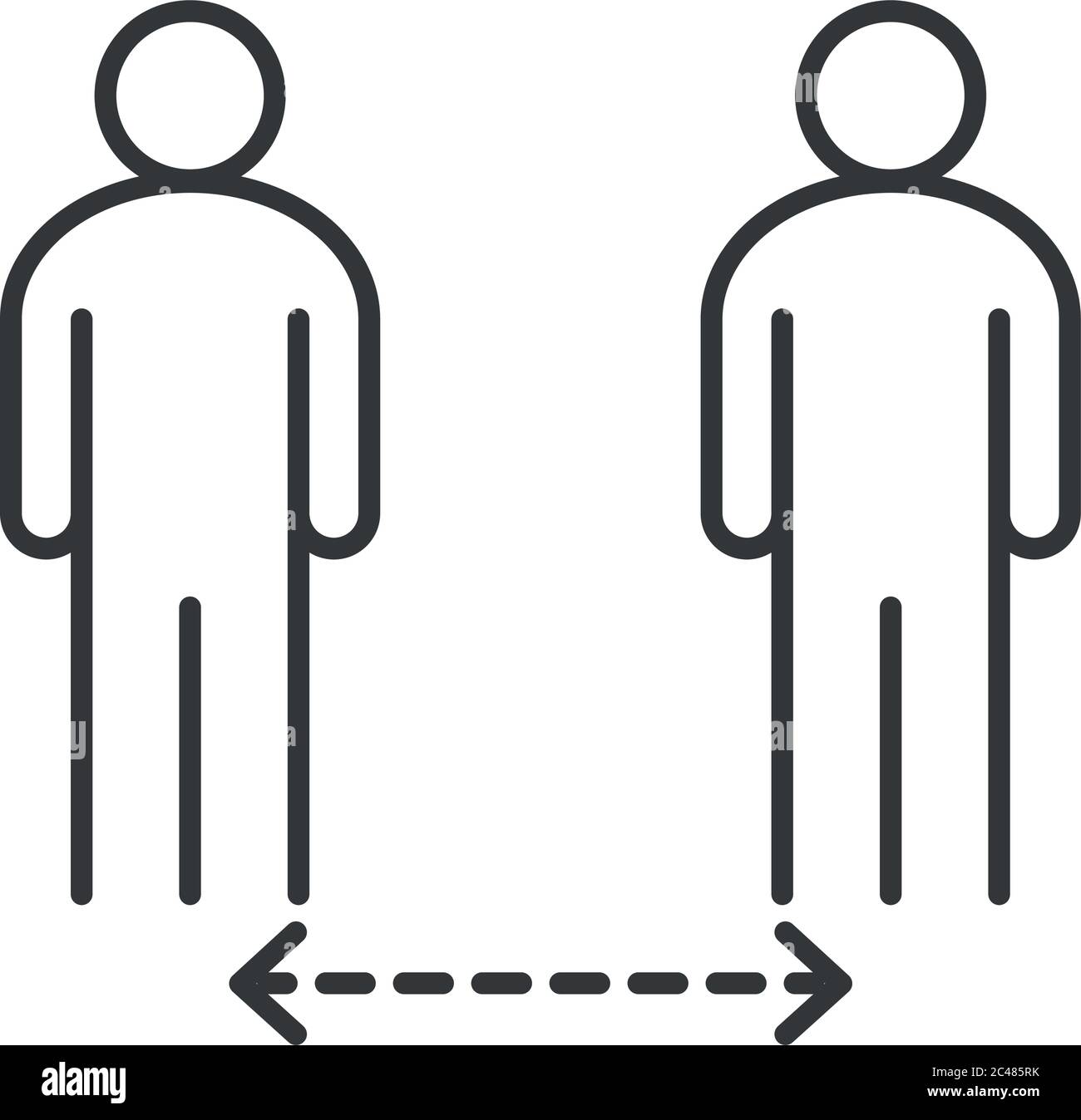 covid 19 coronavirus social distancing, people keeping distance for ...
