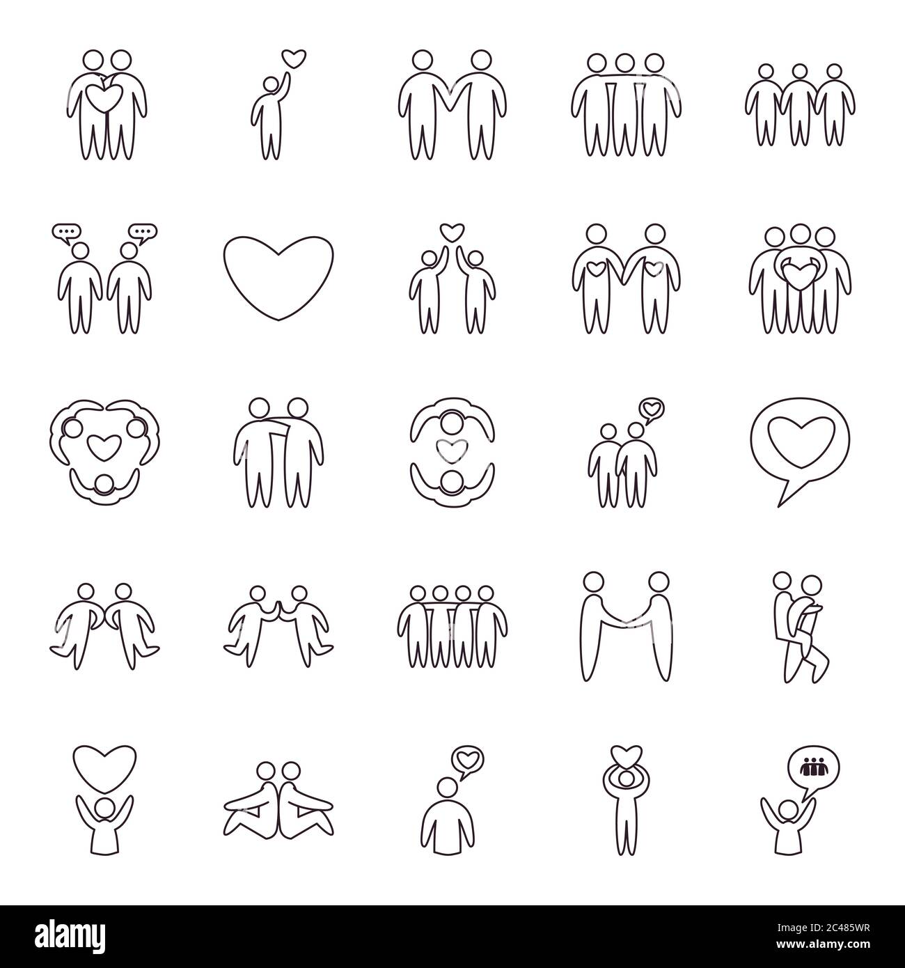 Female friendly society Stock Vector Images - Alamy