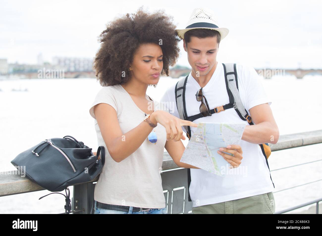 Boy reading a map hi-res stock photography and images - Alamy