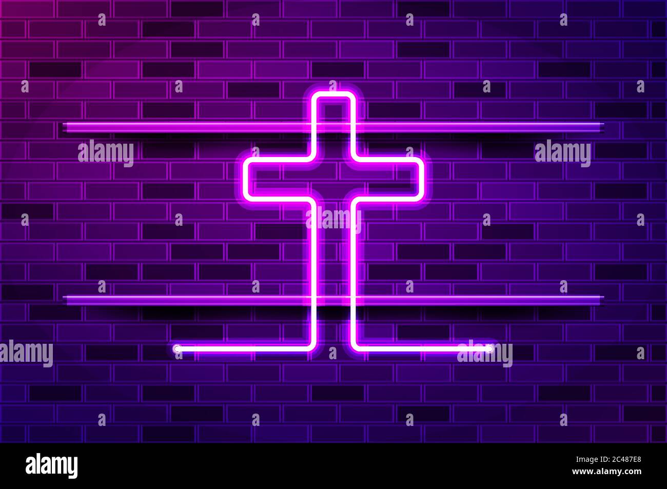 Brick baptist church Stock Vector Images - Alamy