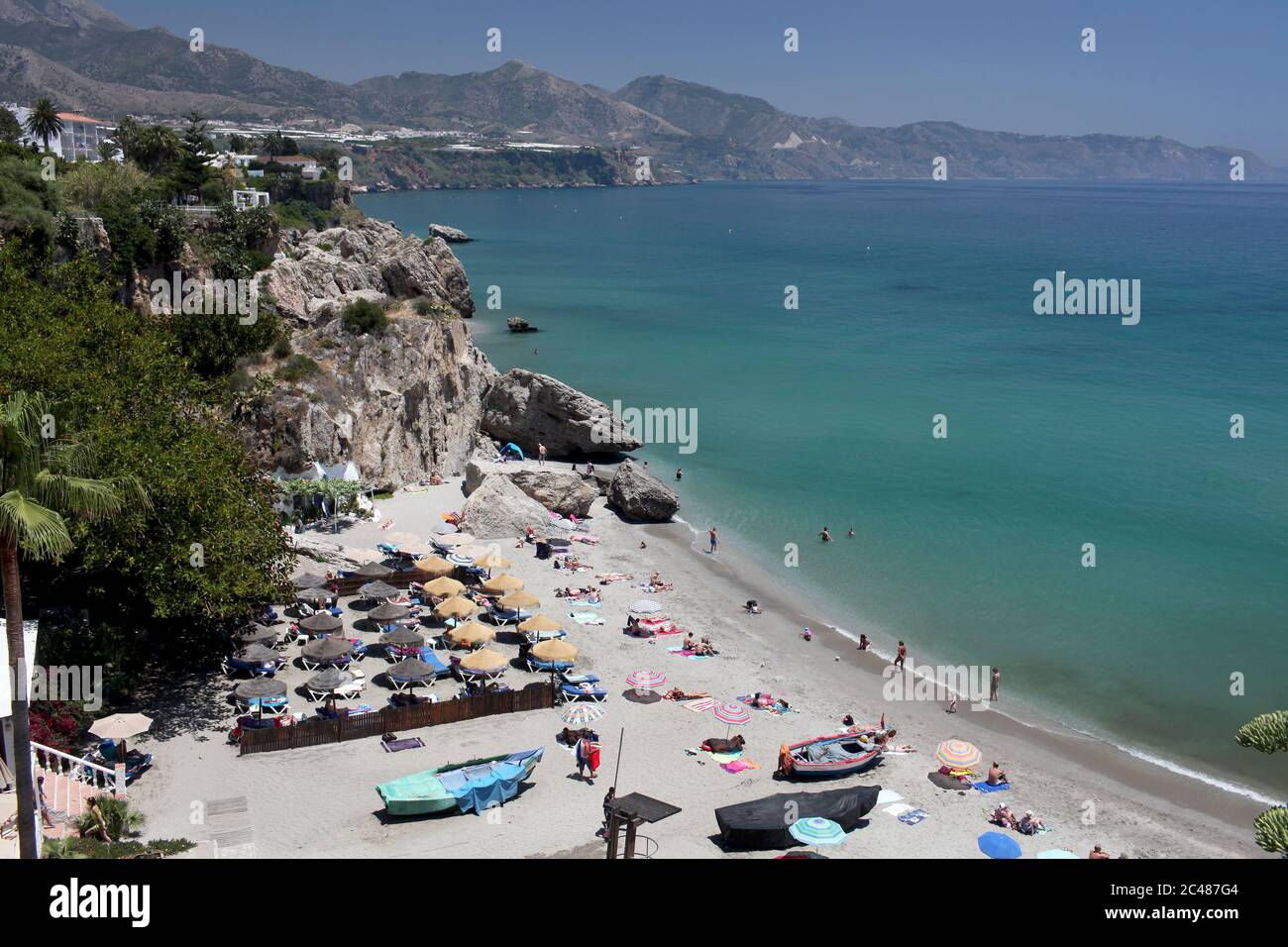 Aerial view of the bay of malaga hi-res stock photography and images ...