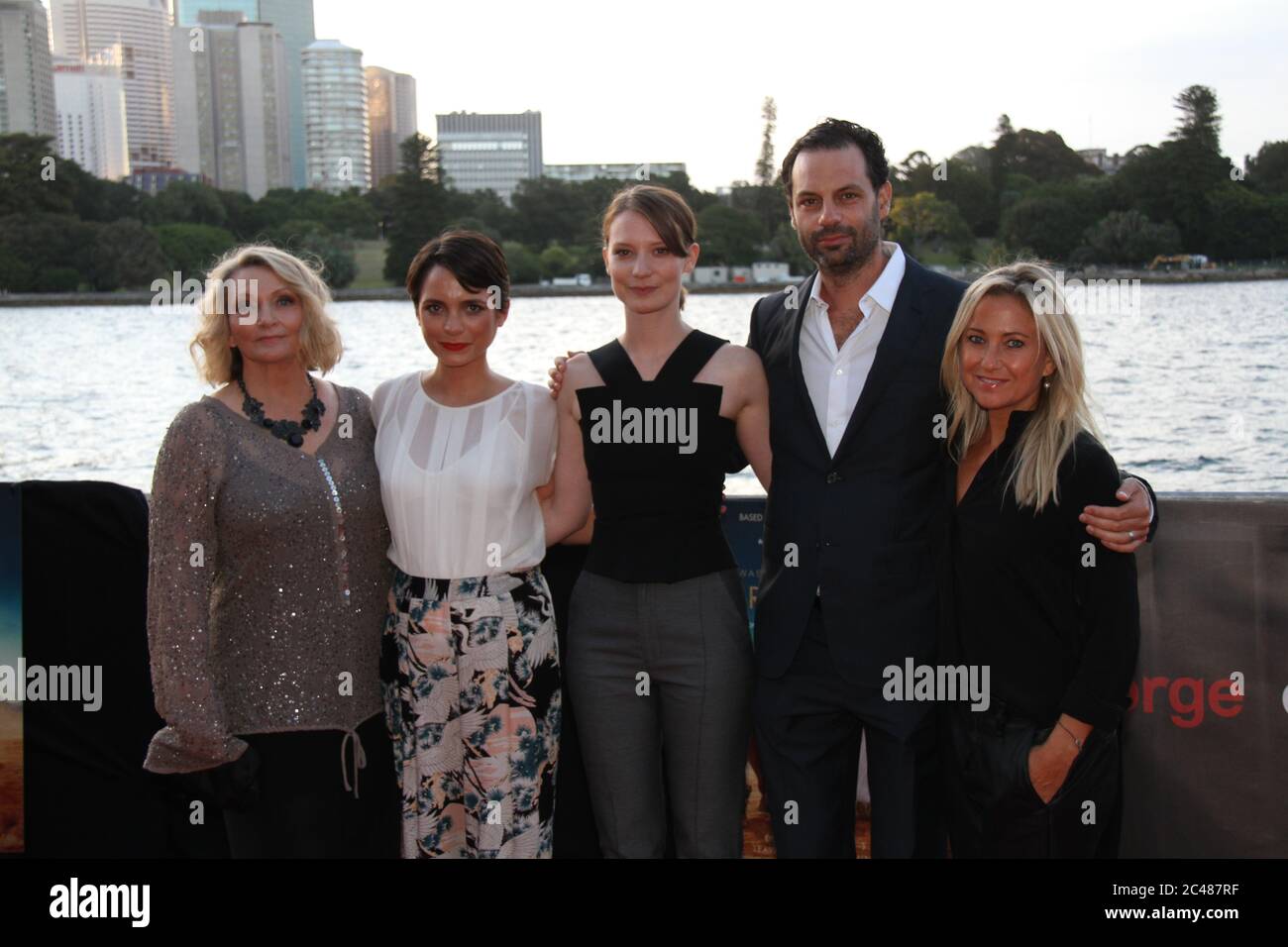 L-R: Author Robyn Davidson, Actress Jessica Tovey, Actress Mia ...