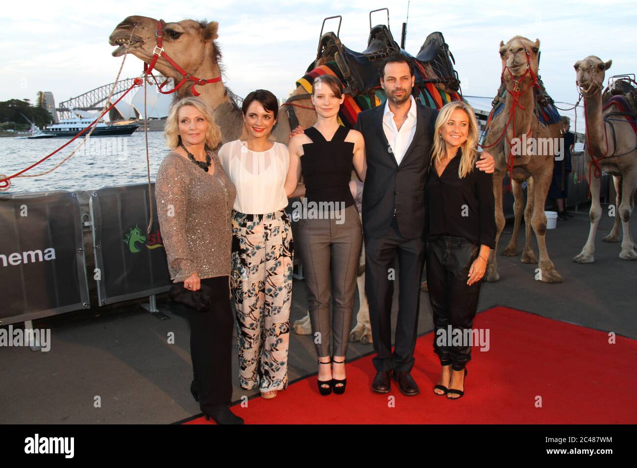 L-R: Author Robyn Davidson, Actress Jessica Tovey, Actress Mia ...