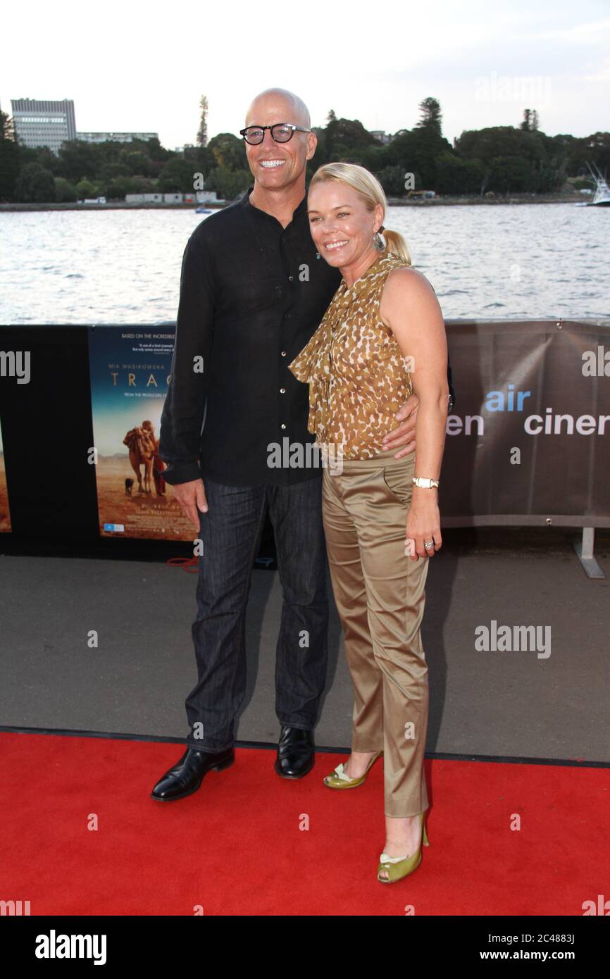 Kym Wilson and husband Sean O'Byrne arrive on the red carpet for the ...