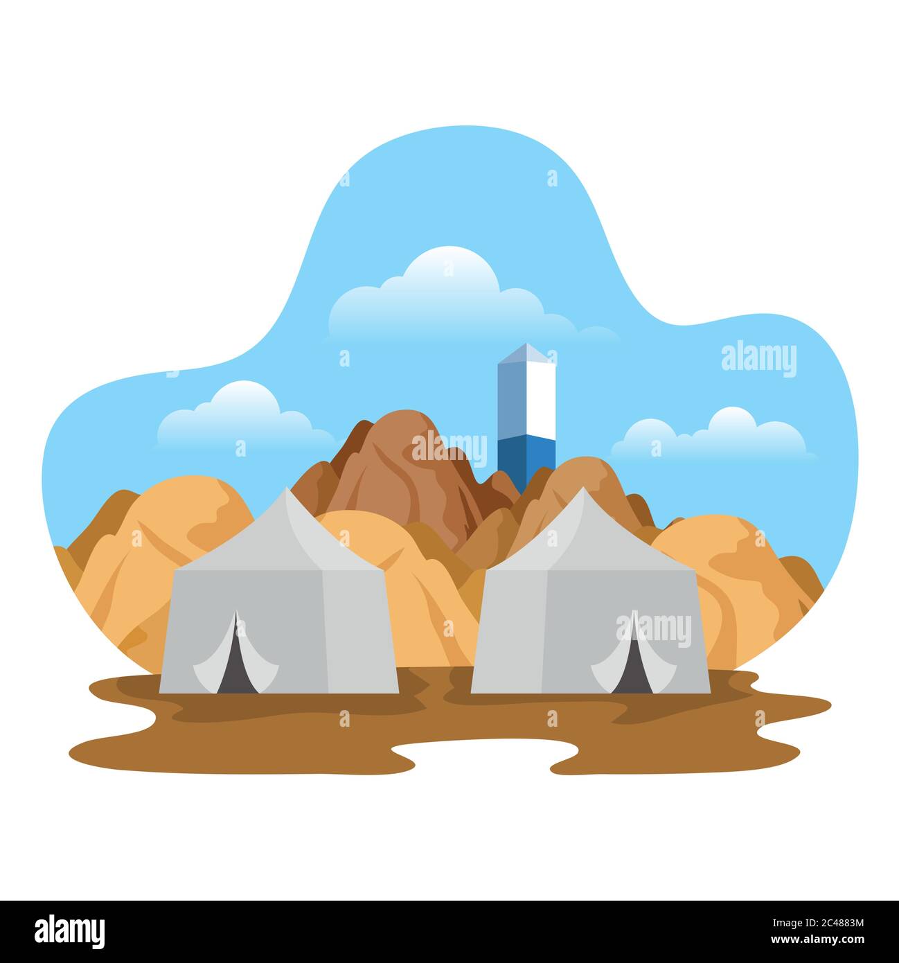 Hajj Pilgrimage Drawing