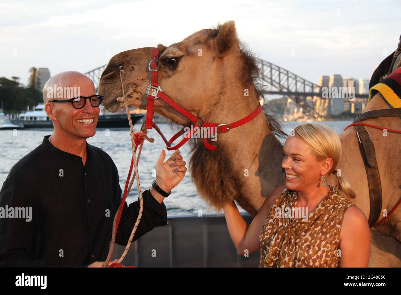 Kym Wilson and husband Sean O'Byrne arrive on the red carpet for the ...