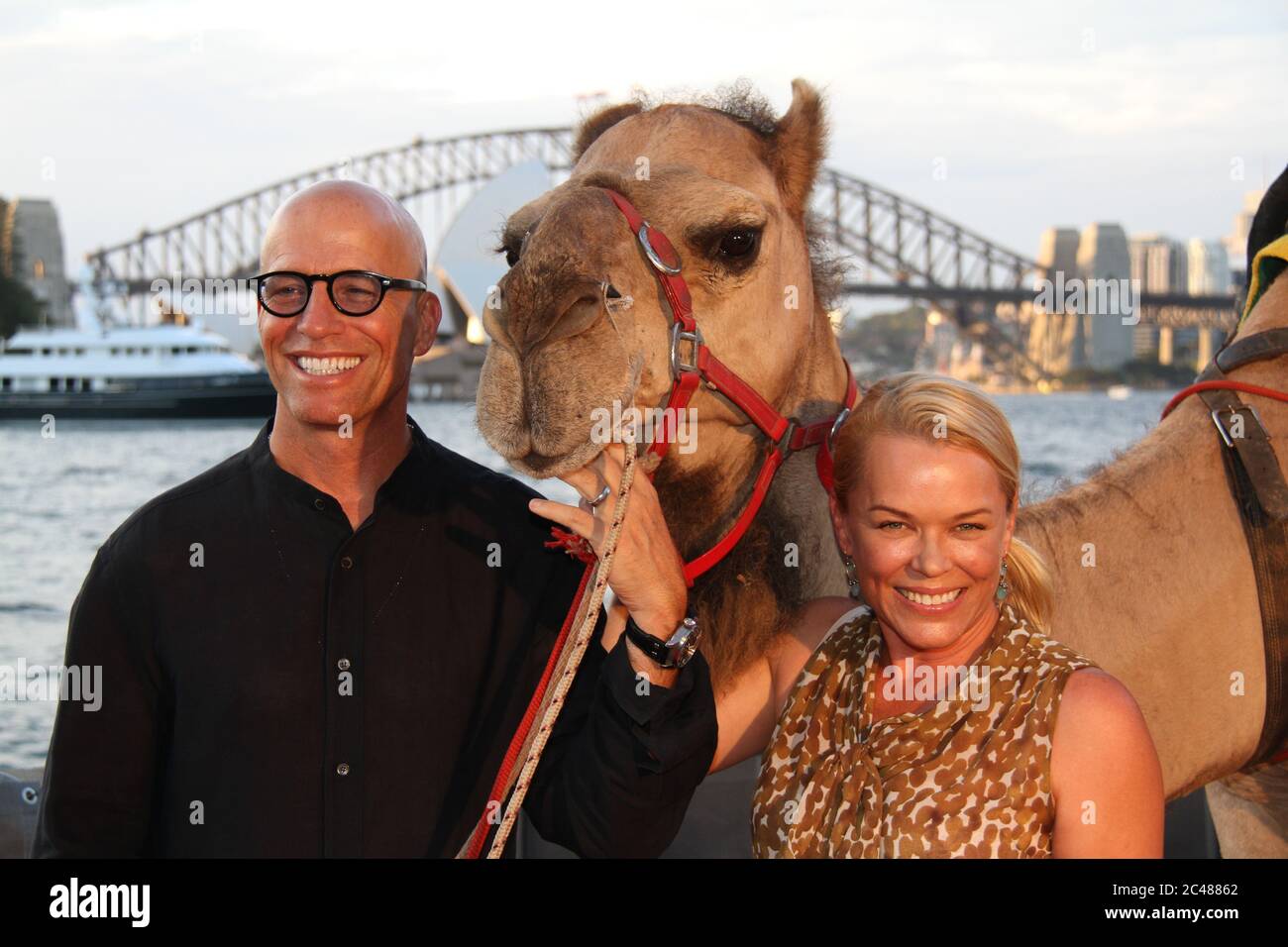 Kym Wilson and husband Sean O'Byrne arrive on the red carpet for the ...