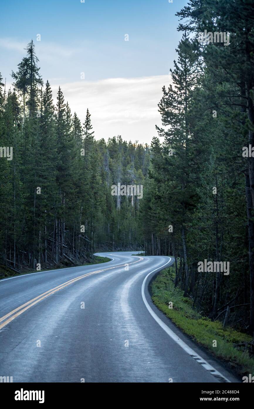 Yellowstone Road High Resolution Stock Photography and Images - Alamy