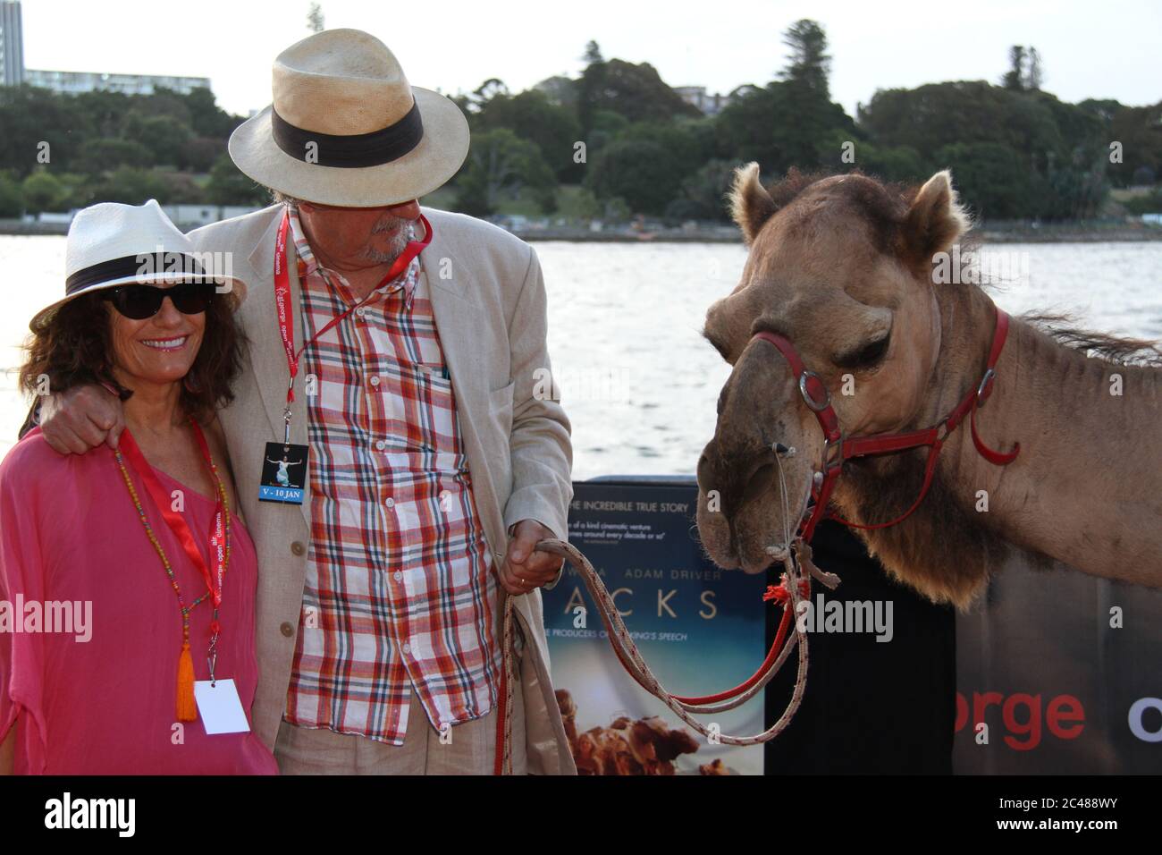 Australian actor Michael Caton and wife Helen Esakoff arrive on the red ...