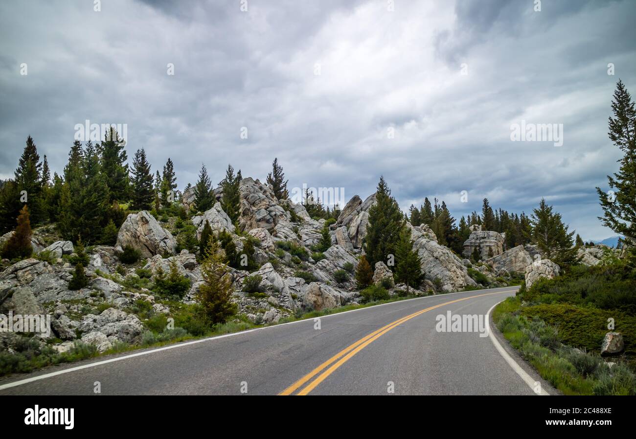 Yellowstone Road High Resolution Stock Photography and Images - Alamy