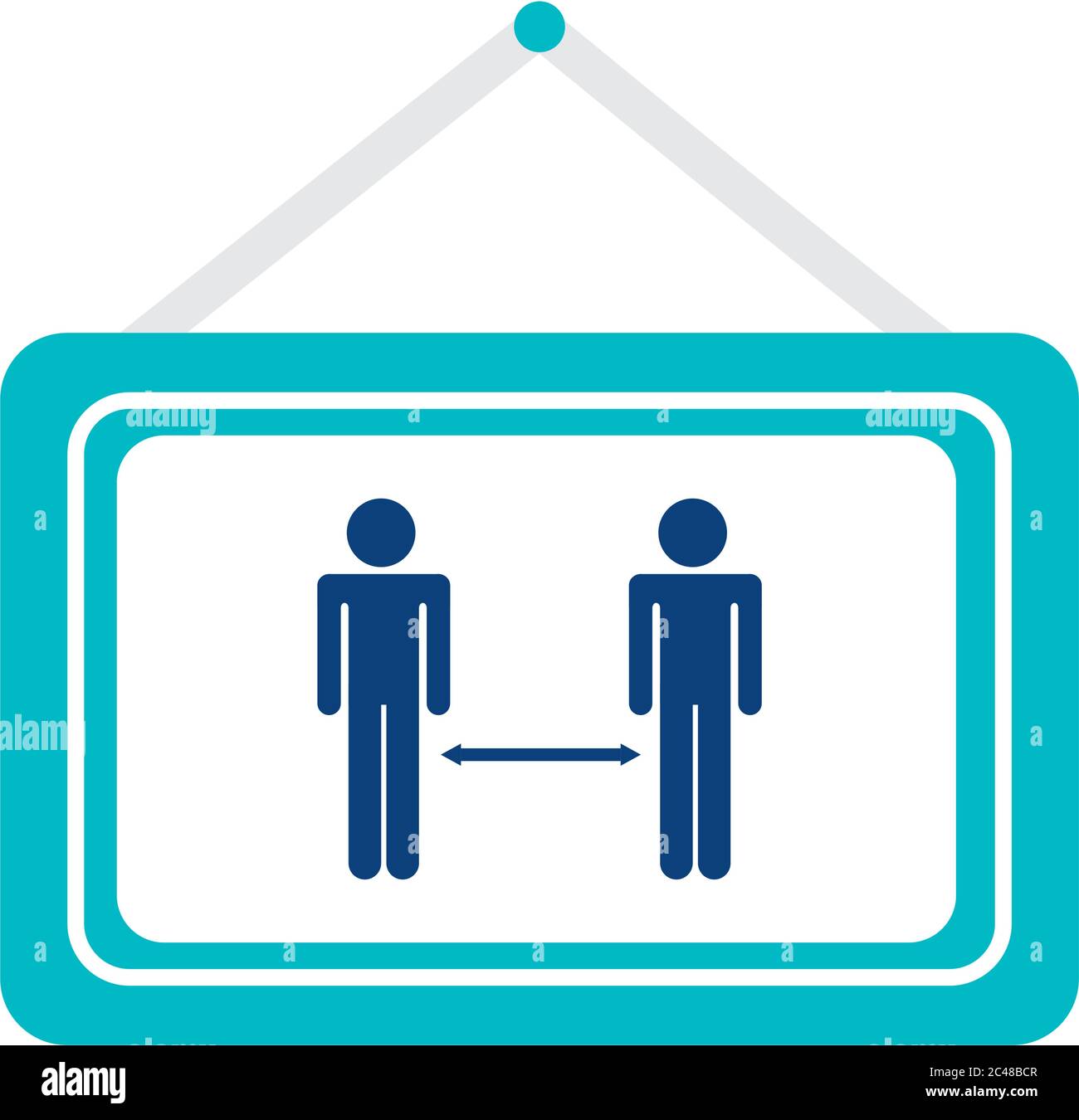 social distancing, keep distance sign, coronavirus pandemic protective ...