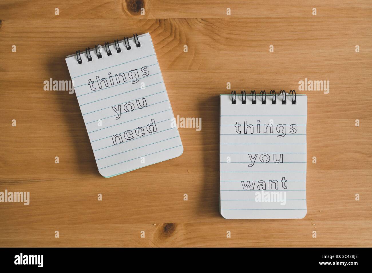 lifestyle and psychological insights concept, notepads with titles ...