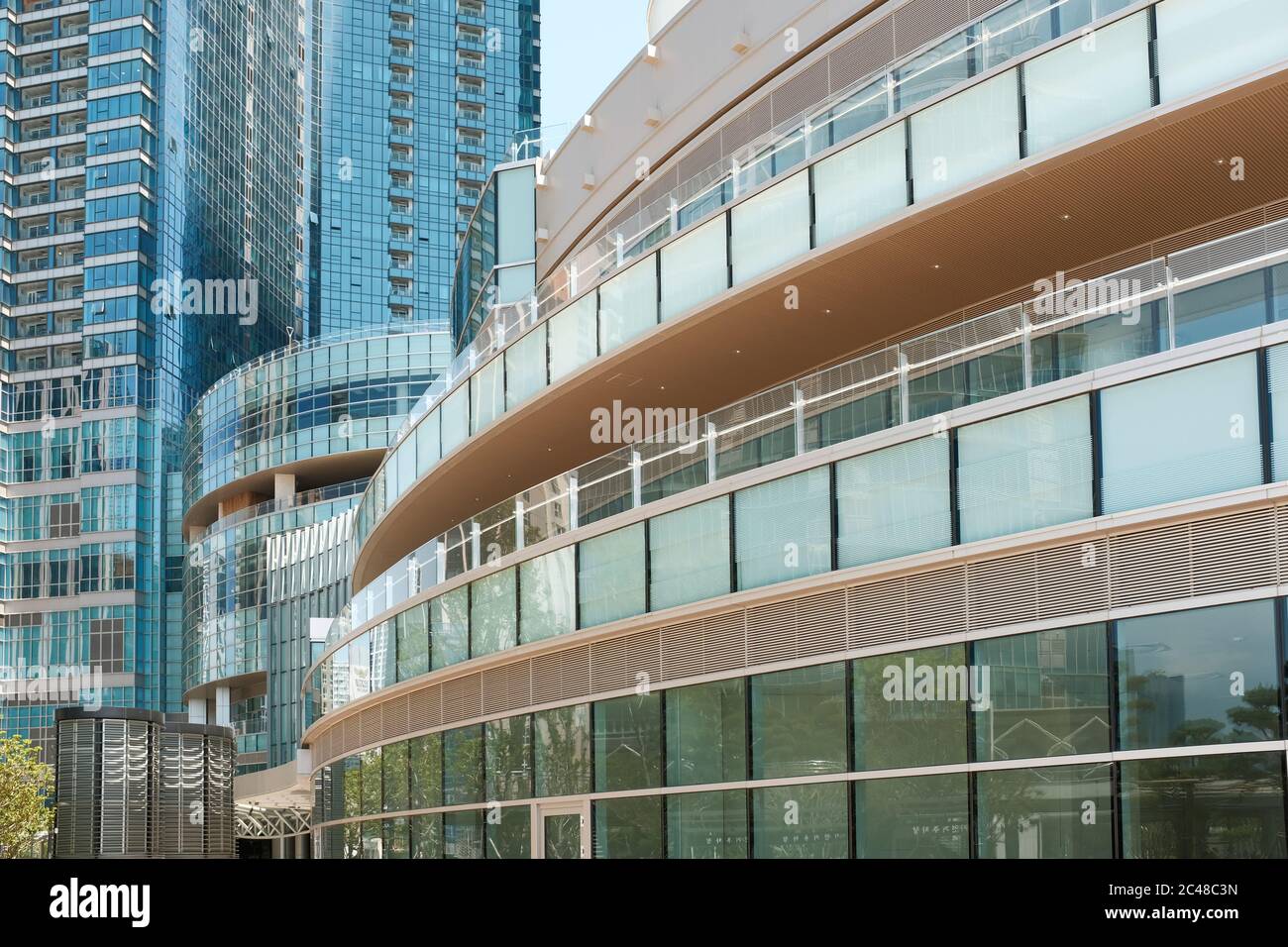Close-up of Urban Glass High Rise Buildings Stock Photo - Alamy