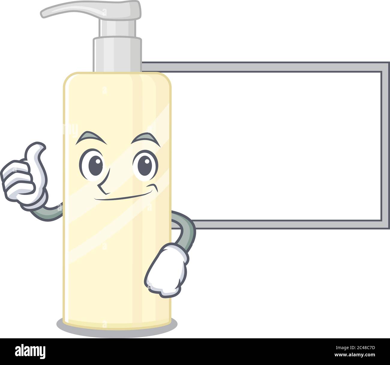 Hair mask Caricature character design style with a white board Stock ...