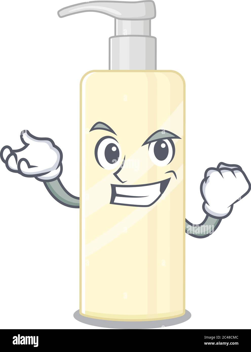 A caricature design concept of hair mask with happy face Stock Vector ...