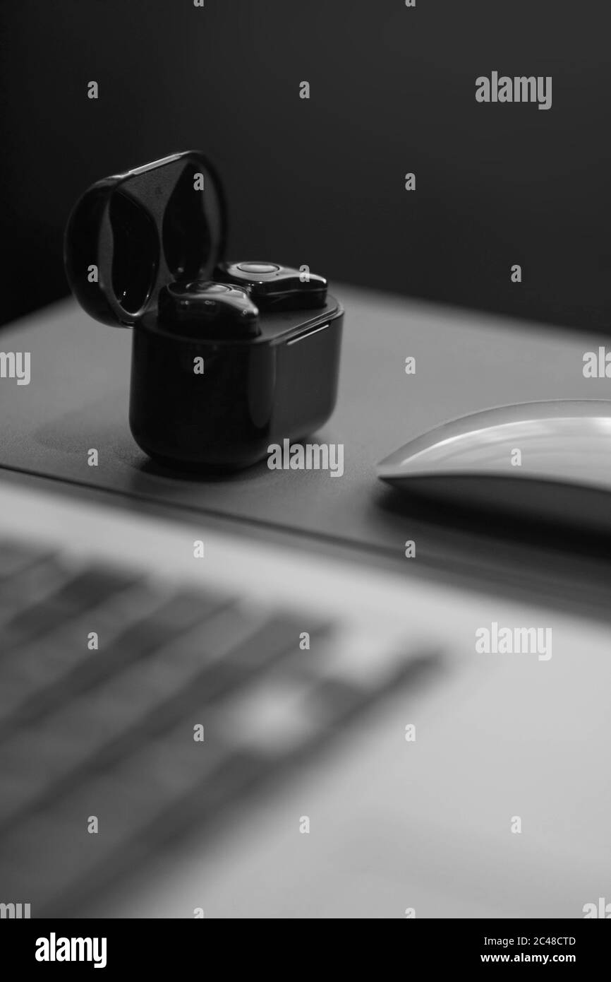 Desk and Gadgets Stock Photo - Alamy