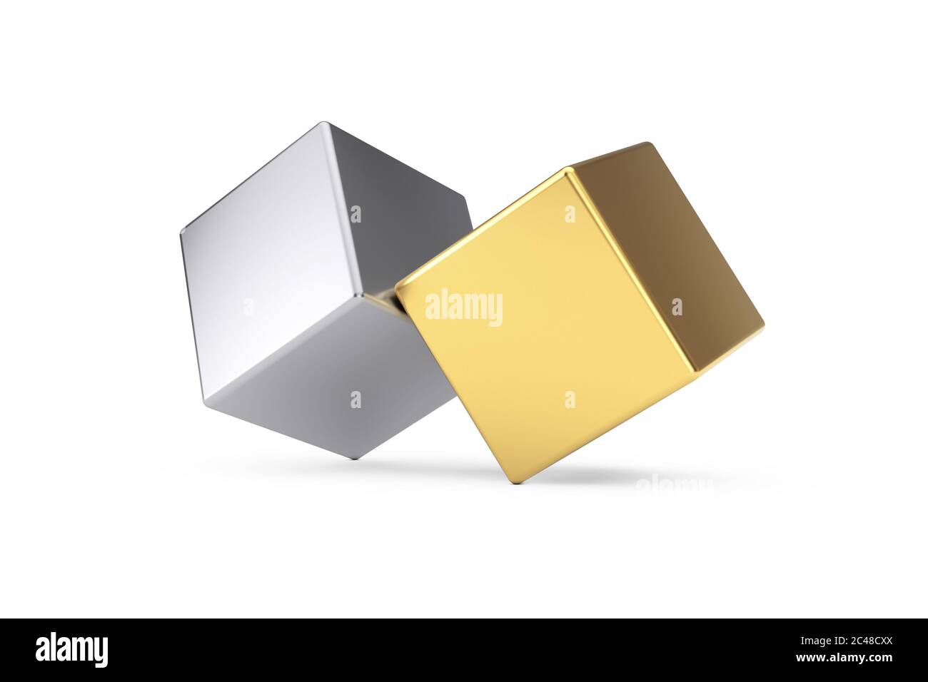 Two cubes metal hi-res stock photography and images - Alamy
