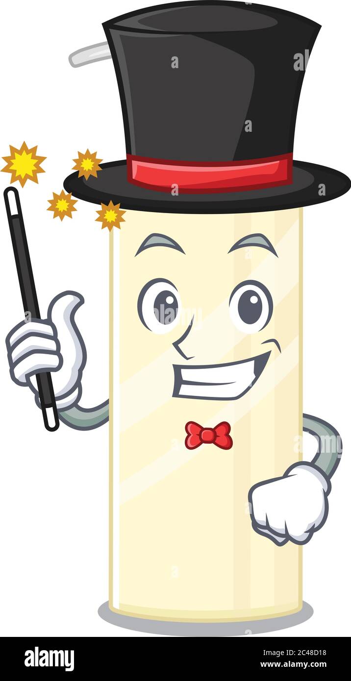 A smart Magician of hair mask caricature design style Stock Vector ...