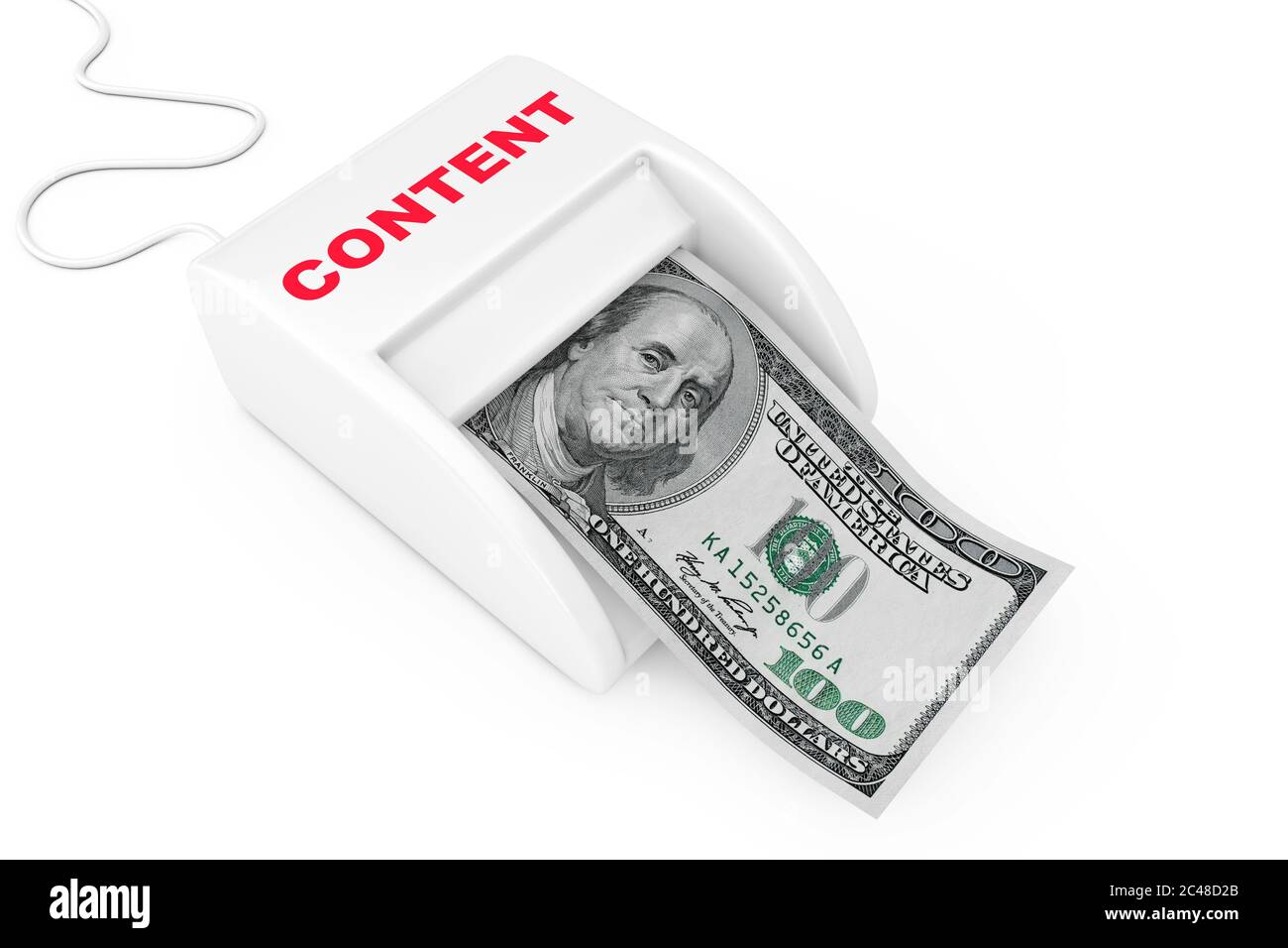 Make Money with Creative Content Concept. Money Maker Content Machine ...