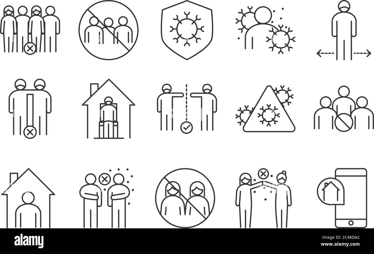 covid 19 coronavirus social distancing prevention, outbreak spreading ...