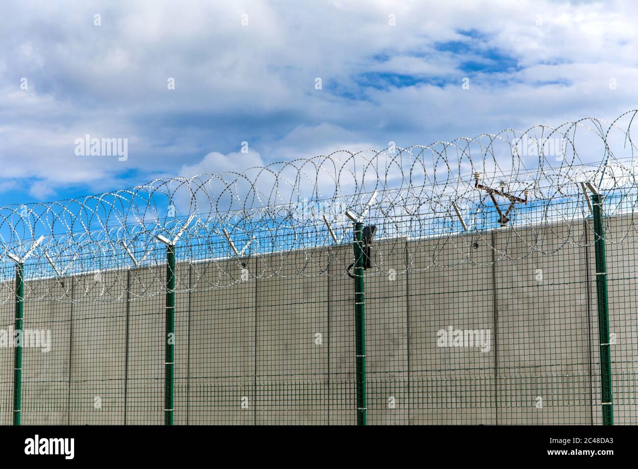 Military Base Walls Looking Over China's Latest Great Wall