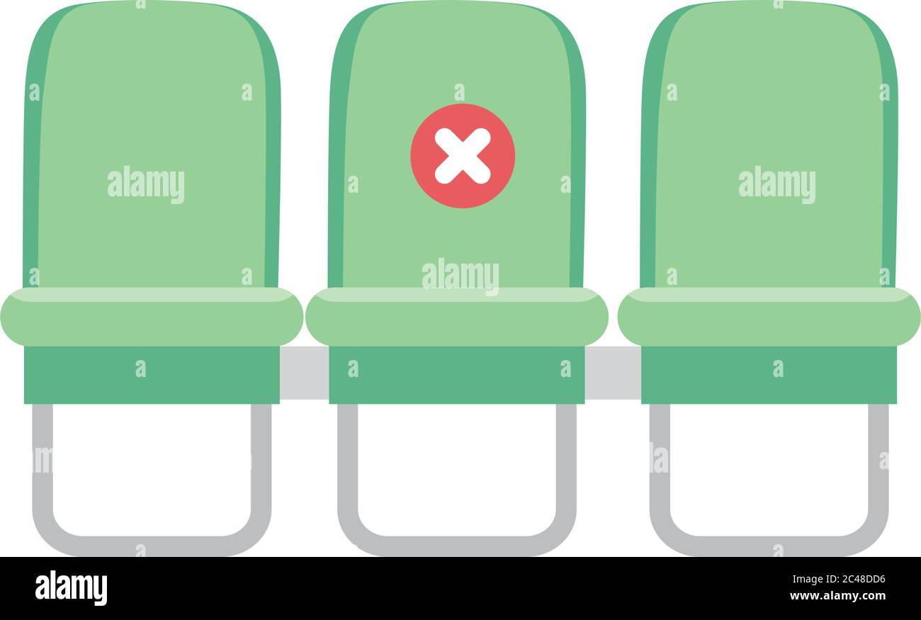 Space between chairs Stock Vector Images - Alamy