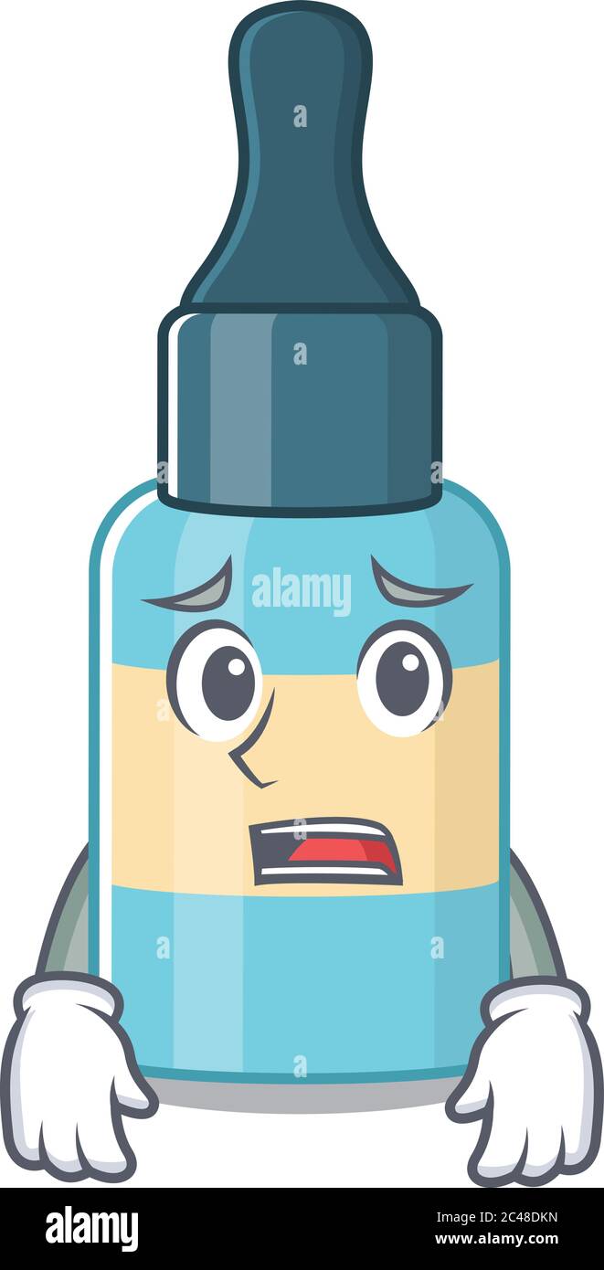 Cartoon image design hair oil showing worried face Stock Vector Image ...