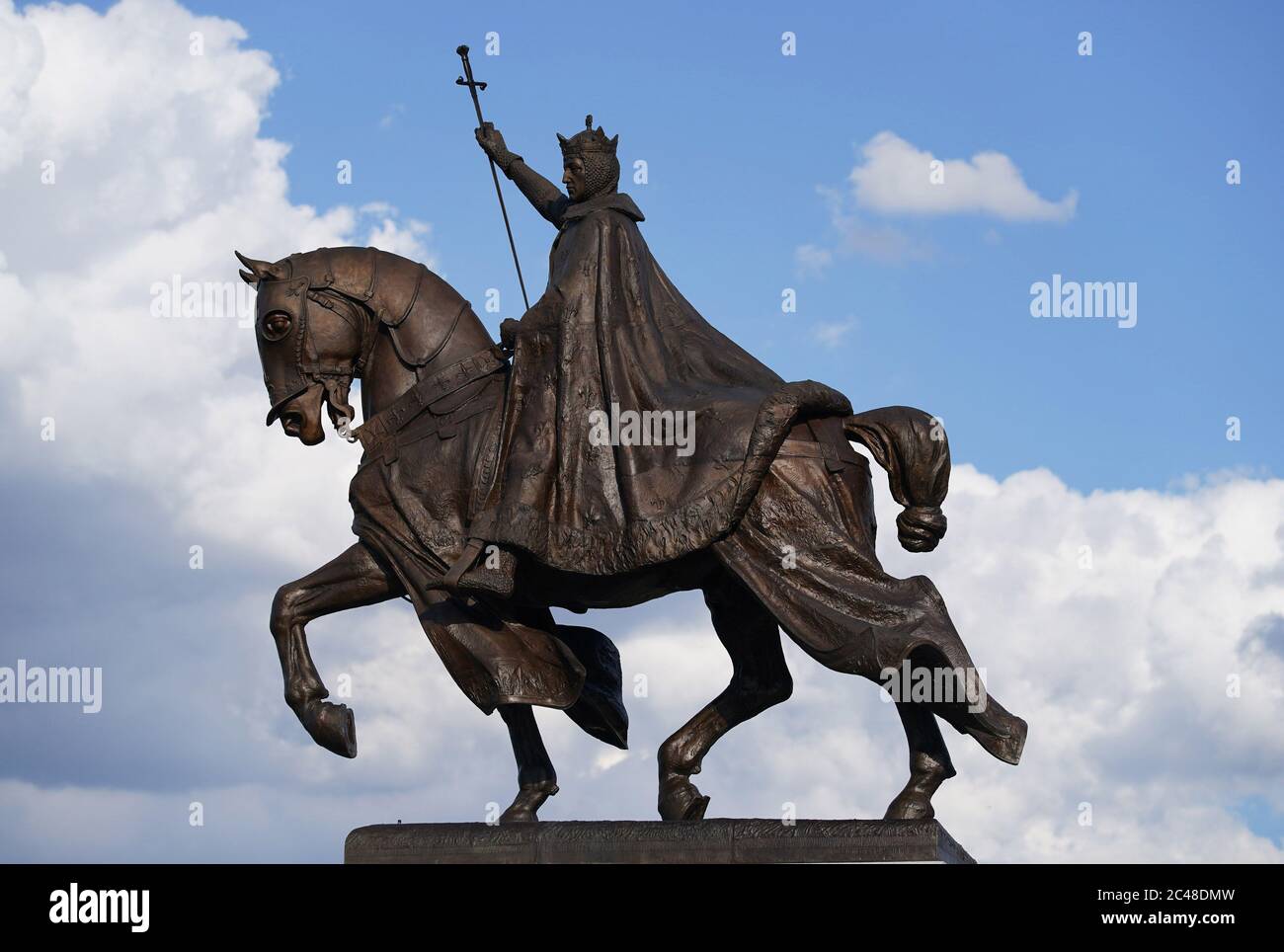 The statue of Saint Louis sits in front of the Art Museum on Art Hill ...