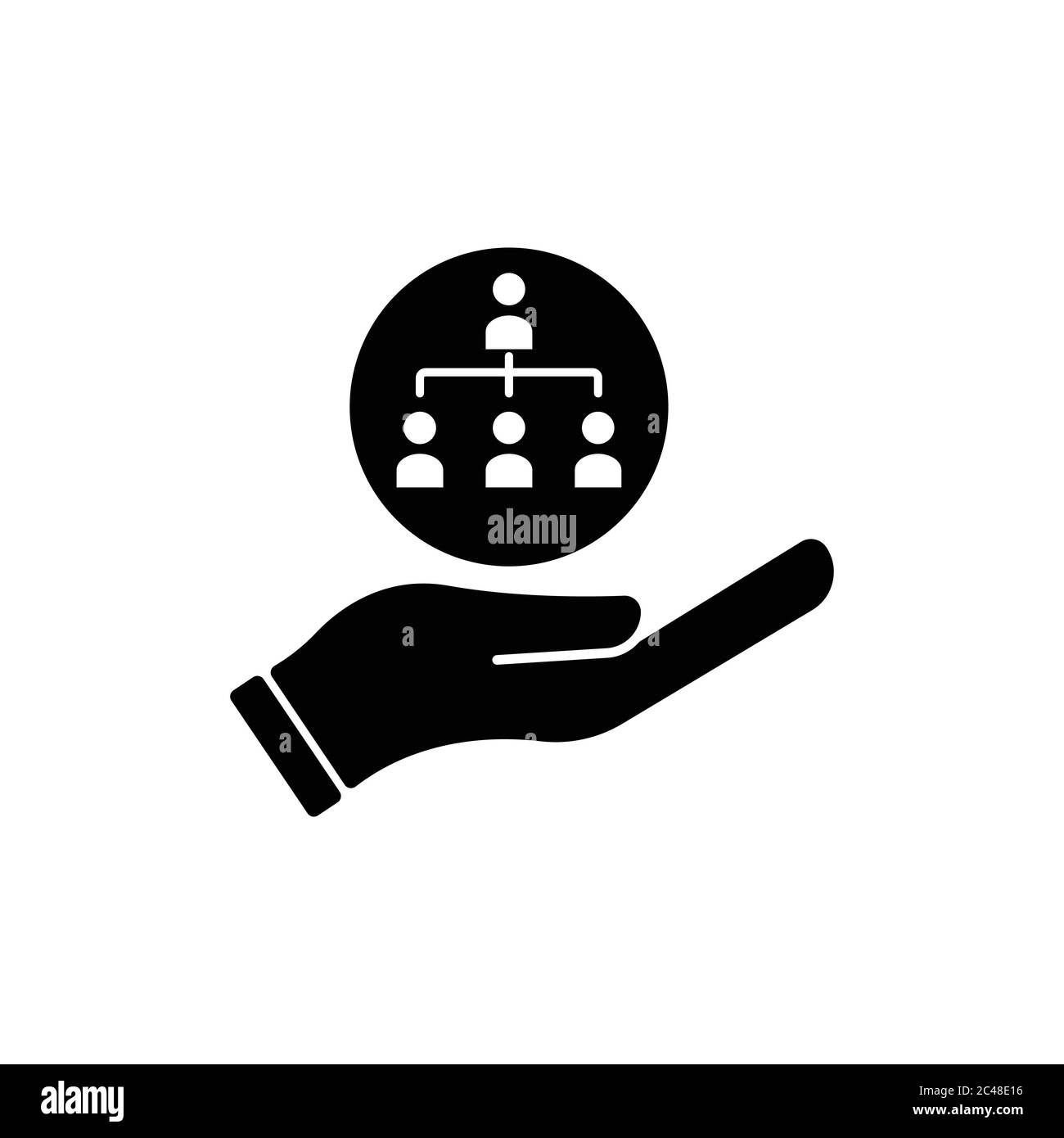 Business symbol, network symbol, hand icon. Design template vector ...