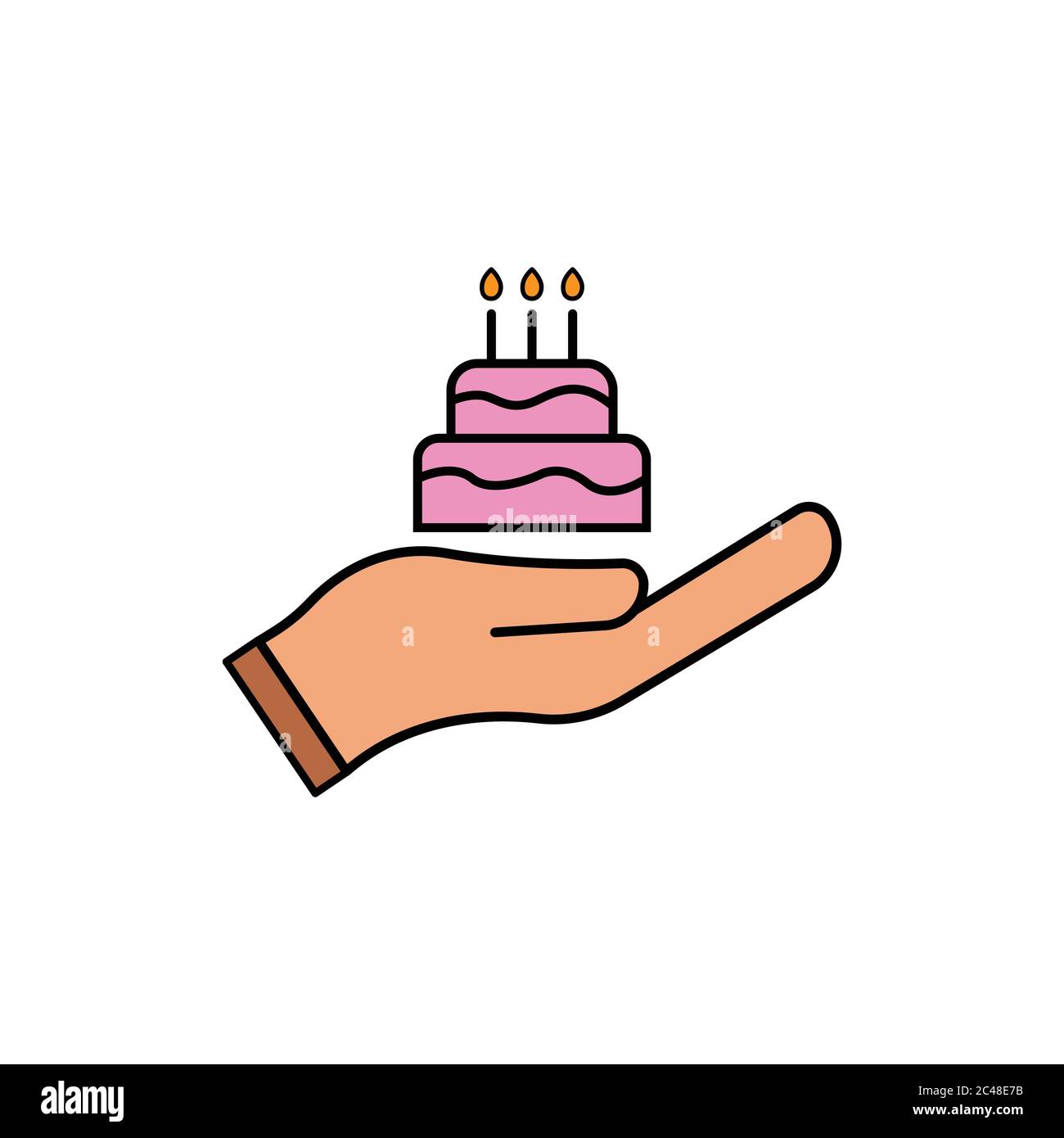 Candy shop frame vector illustration Stock Vector Images - Alamy