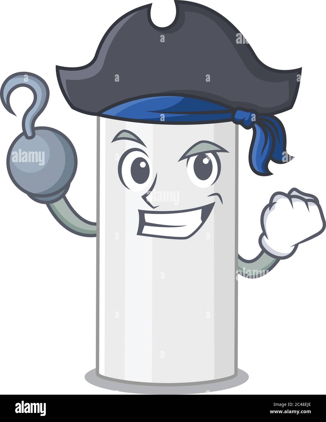 one hook hands Pirate character hair spray cartoon design Stock Vector ...
