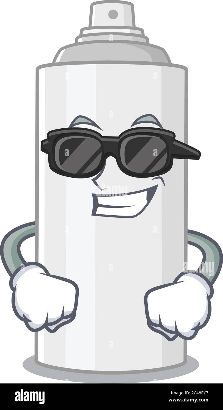 Fabulous hair spray cartoon character wearing classy black glasses ...