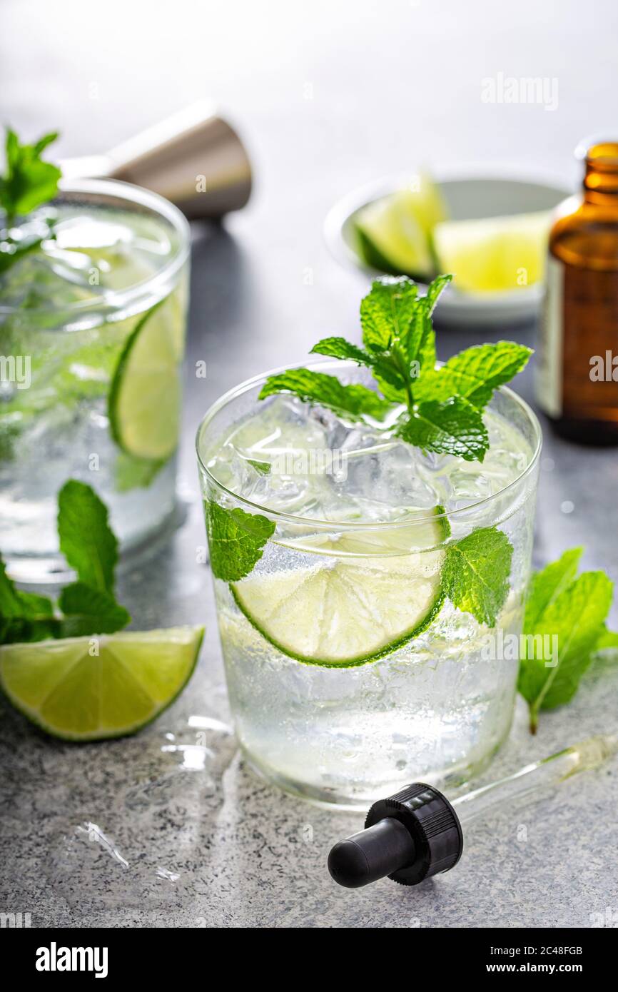 Refreshing summer mojito cocktail Stock Photo - Alamy