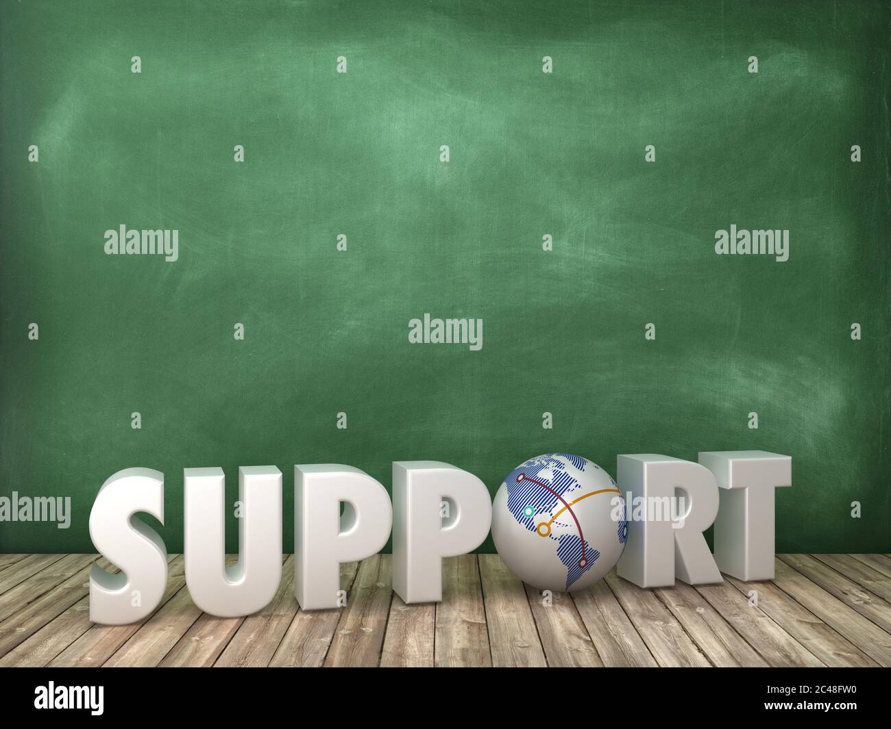 3D rendering illustration of the word support Stock Photo - Alamy