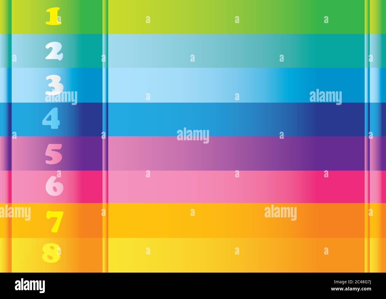 Abstract colorful background layout with number options Stock Vector ...