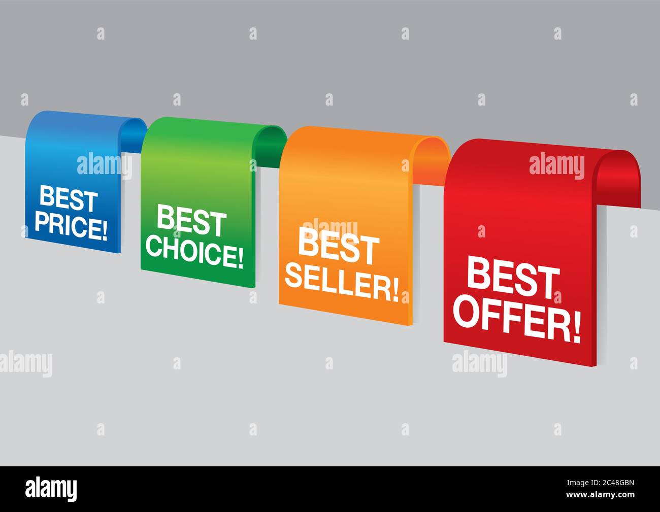 Vector illustration of different colors labels Stock Vector Image & Art ...