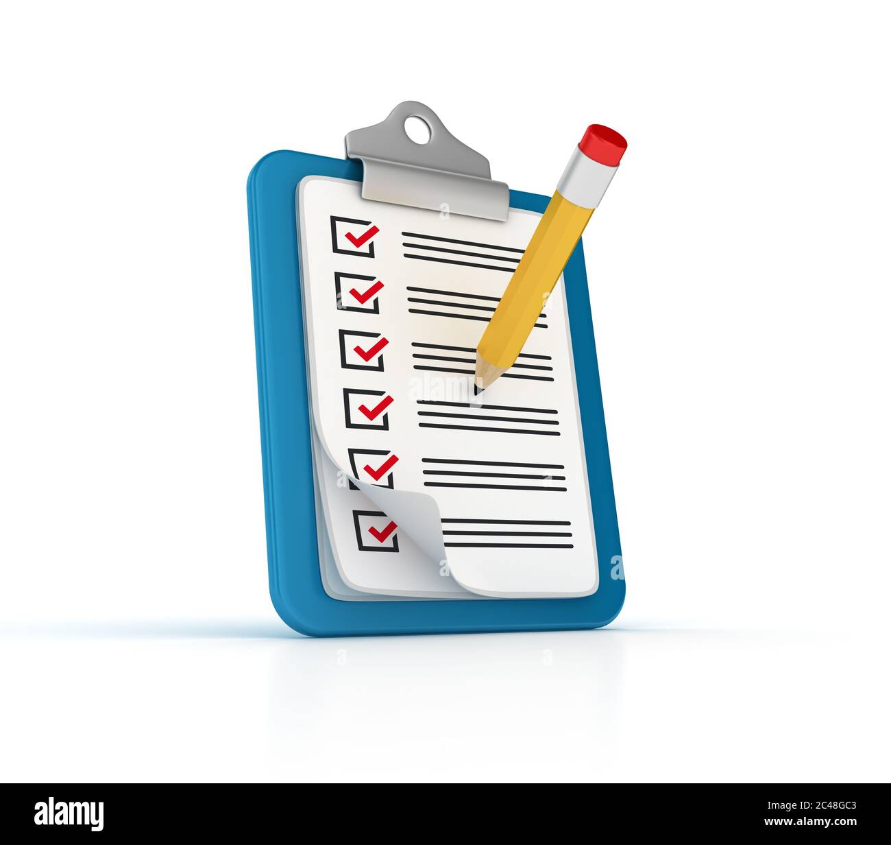 Illustration of a clipboard isolated on the white background - the ...