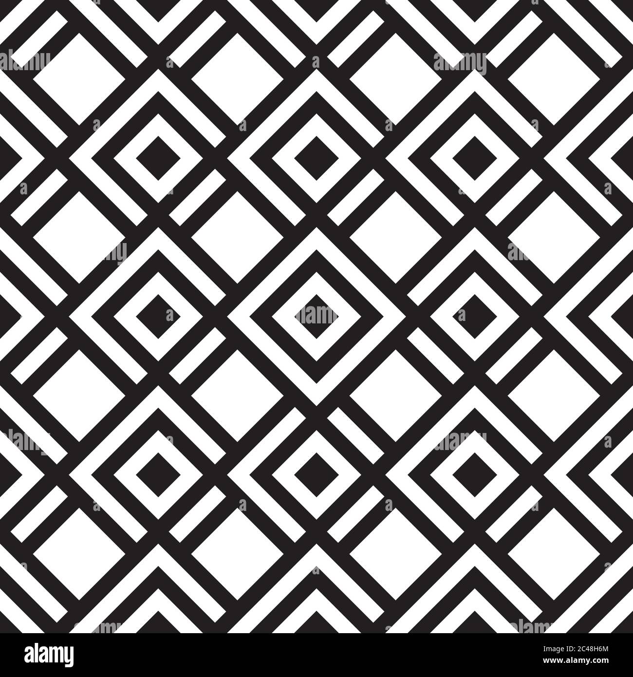 Seamless pattern with black squares Stock Vector Image & Art - Alamy