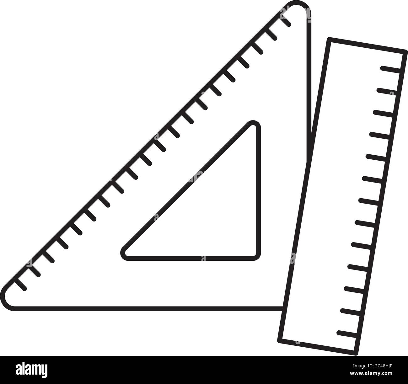 Ruler line style icon design, Instrument tool work measurement lenght ...