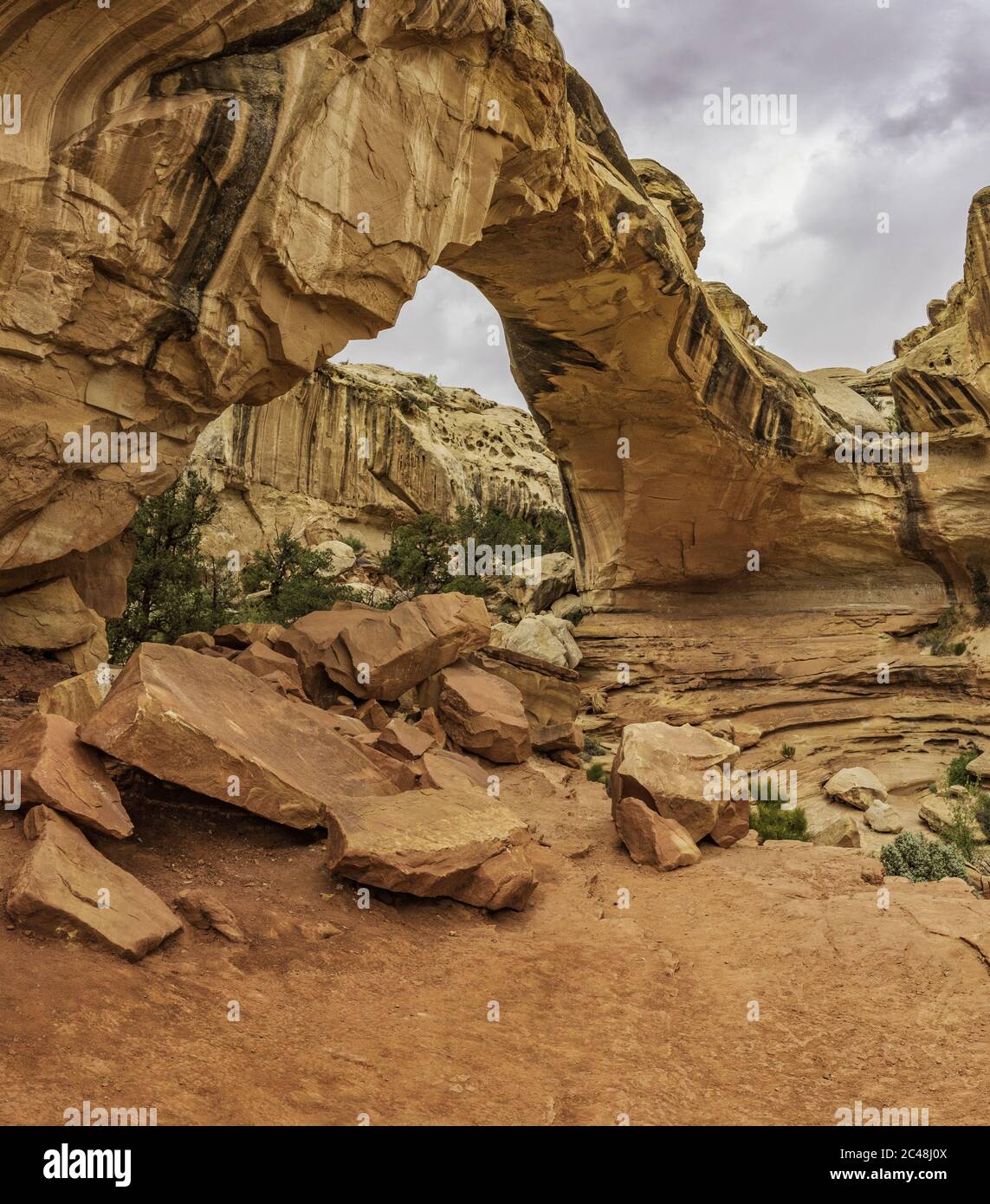Hickman Bridge in Capital Reef National Park, USA Stock Photo - Alamy
