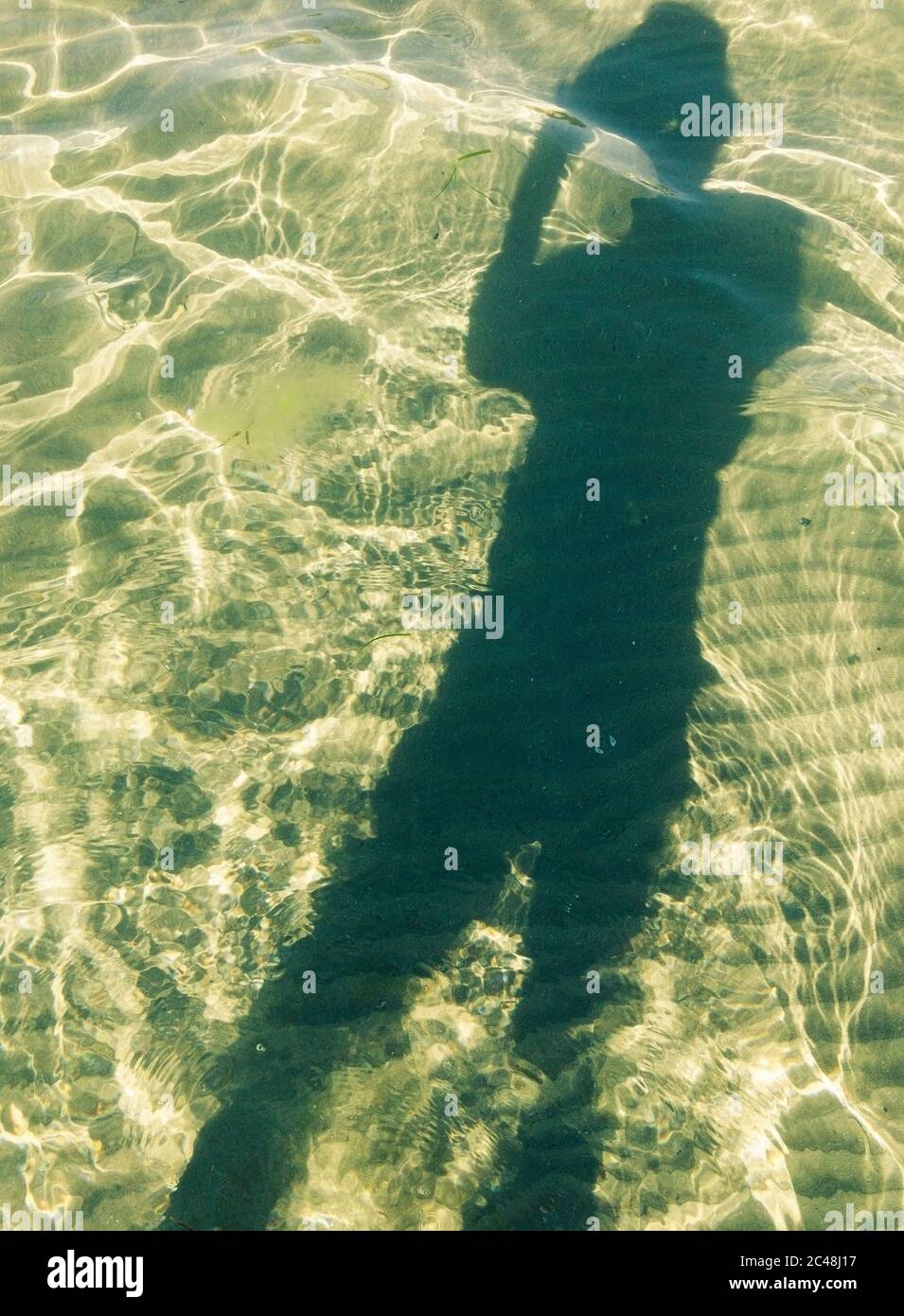 Human shadow on beach hi-res stock photography and images - Alamy