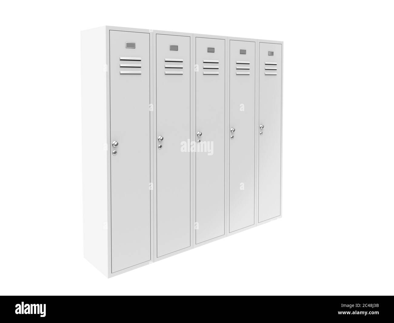 Metal gym closed lockers Stock Photo - Alamy