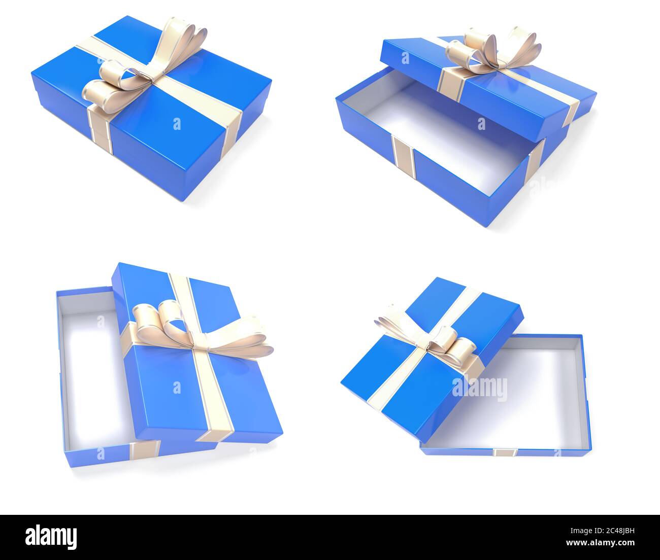 Empty blue boxes hi-res stock photography and images - Alamy