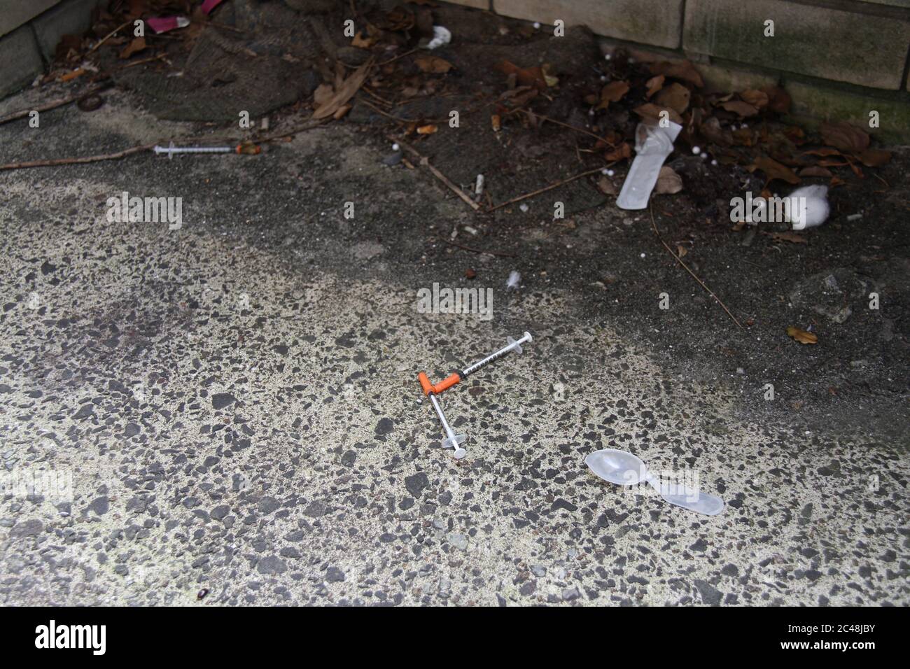 Evidence of drug use Stock Photo - Alamy