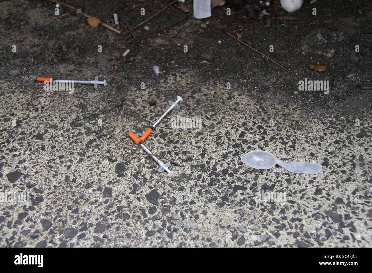 Evidence of drug use Stock Photo - Alamy