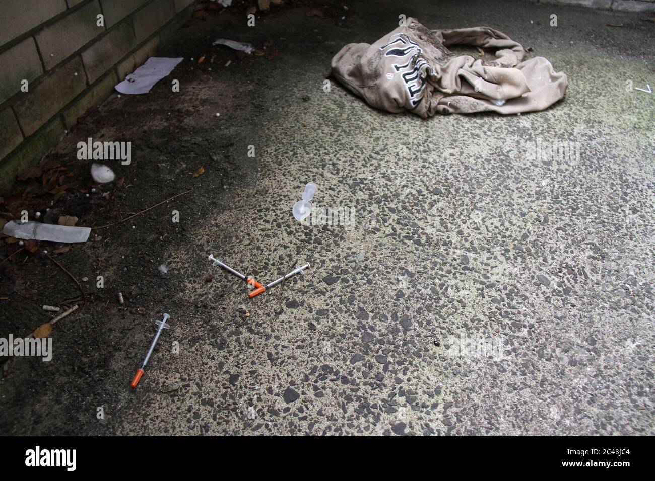 Evidence of drug use Stock Photo - Alamy